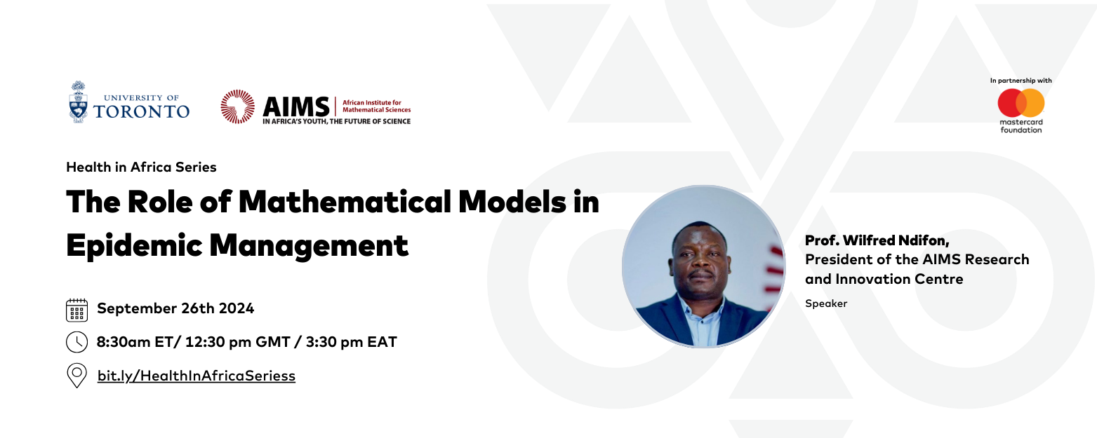 The Role of Mathematical Models in Epidemic Management - Africa Health Collaborative